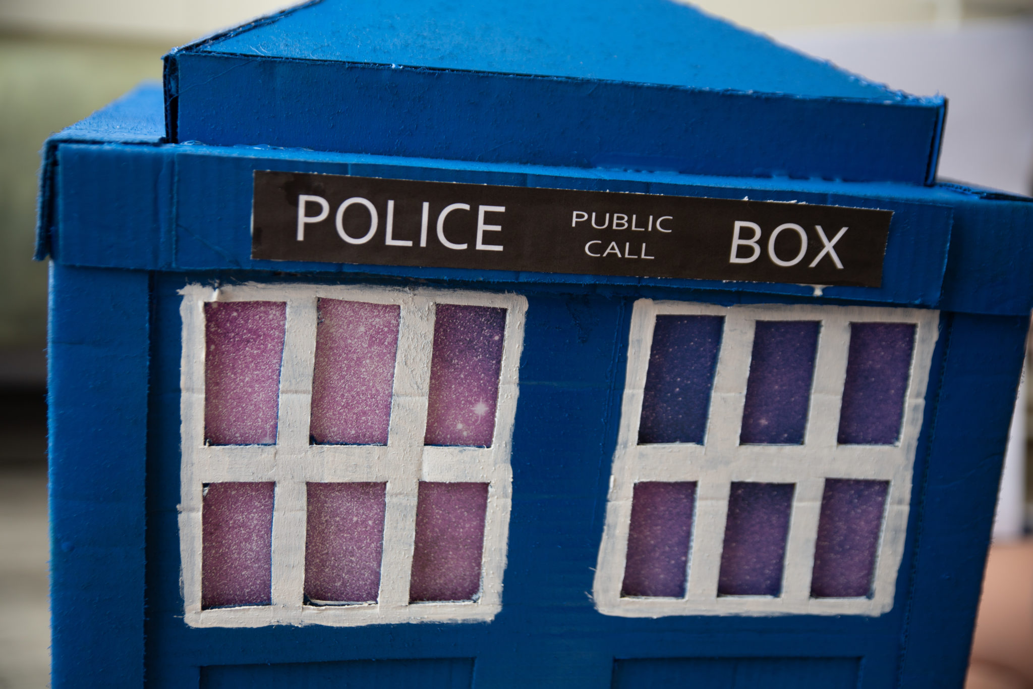 DIY Tardis For A Baby Time Lord- BTS — mandypenn.com