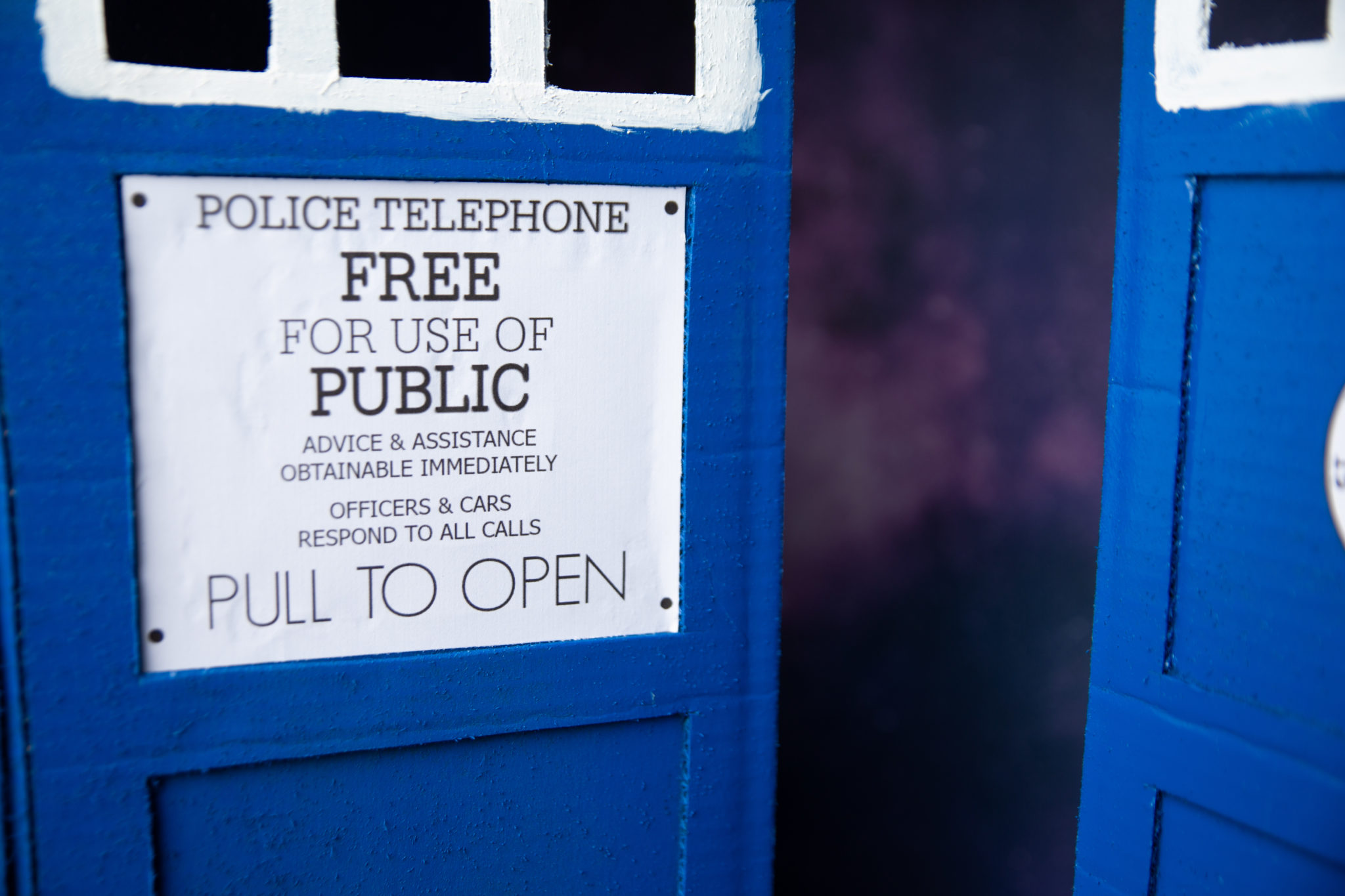 DIY Tardis For A Baby Time Lord- BTS — mandypenn.com