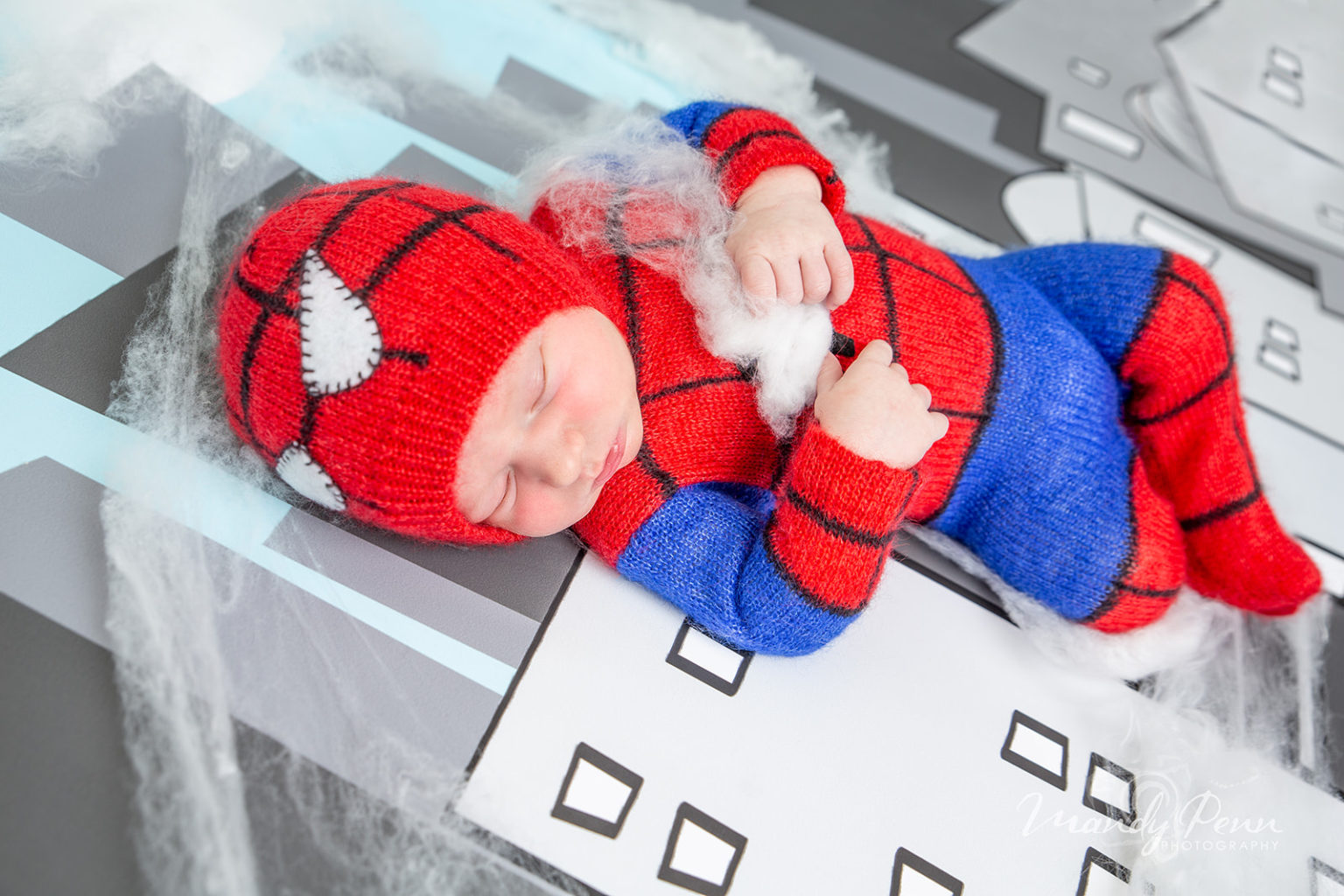 Spiderman Newborn Photos | Mandy Penn Colorado Newborn Photographer